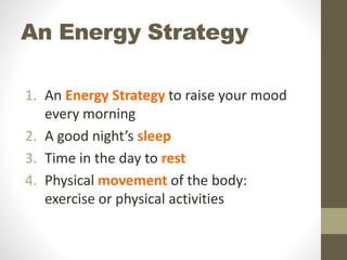 13 ways to have more energy every day | PPTX