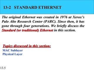 13 Wired Lans_Ethernet | PPT