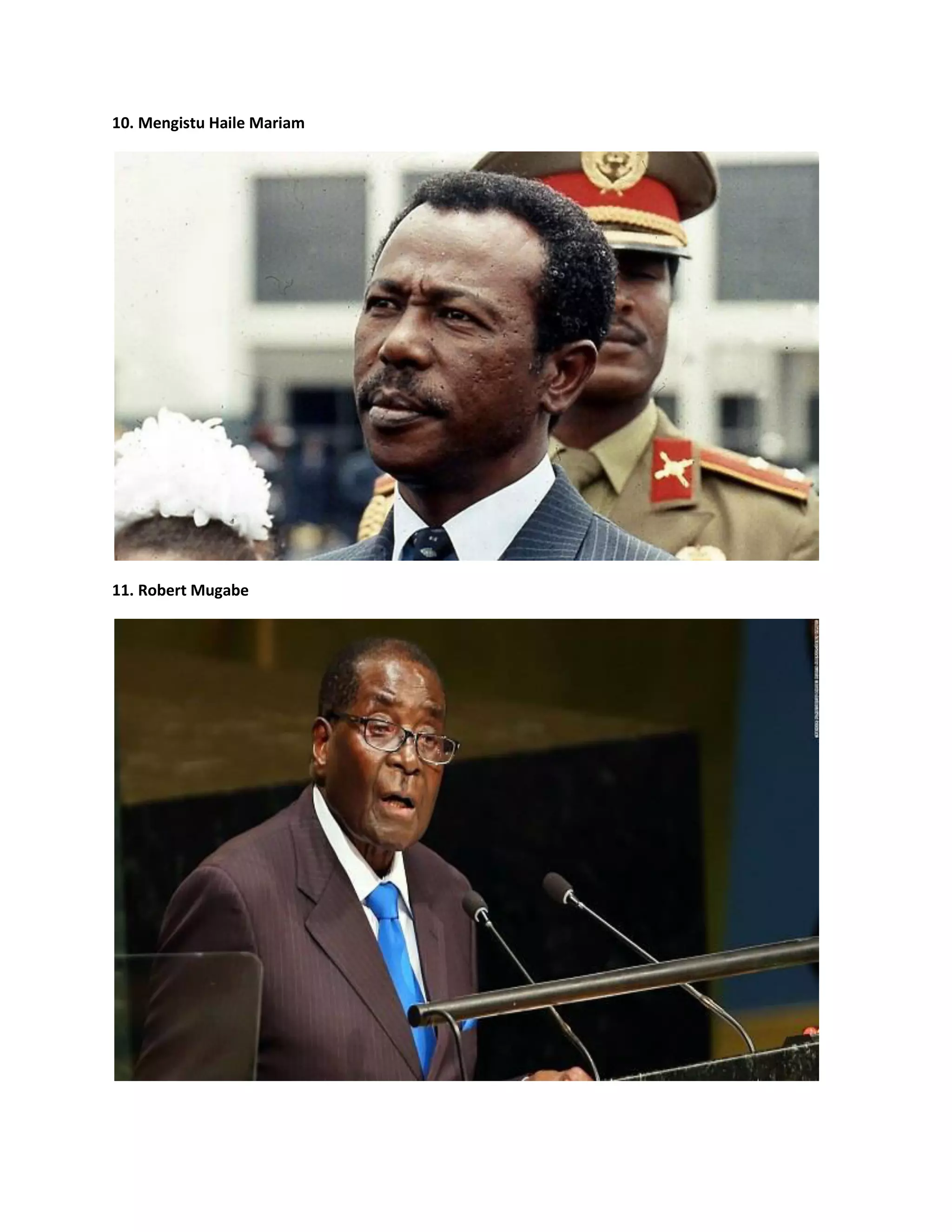 13 worst dictators in world history | PDF