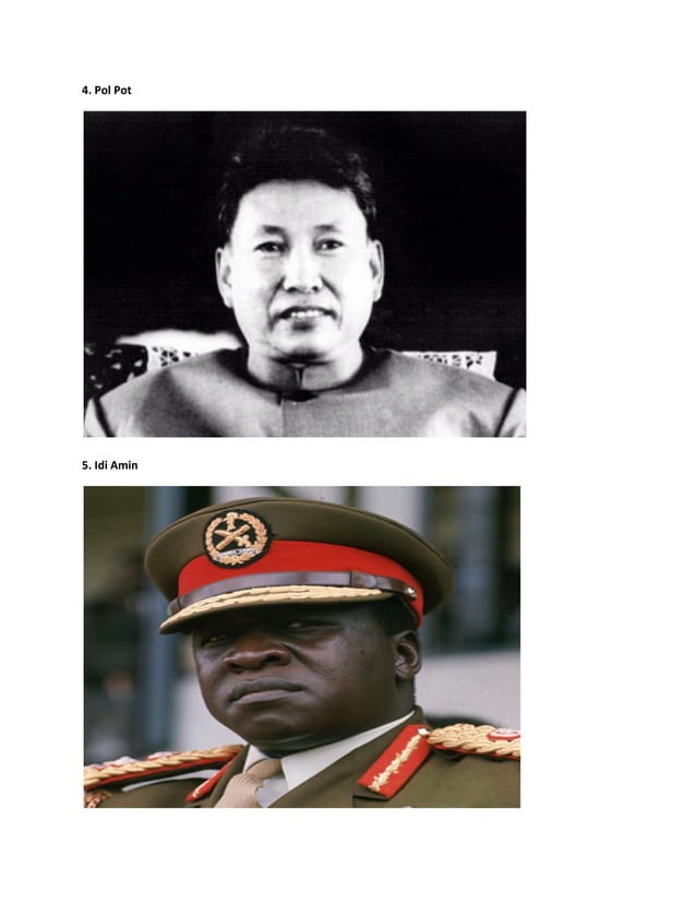13 worst dictators in world history | PDF