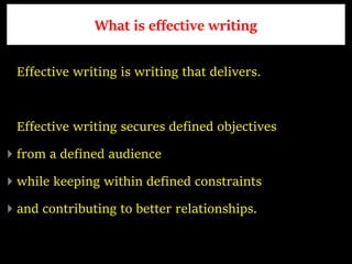 Effective Writing | PDF