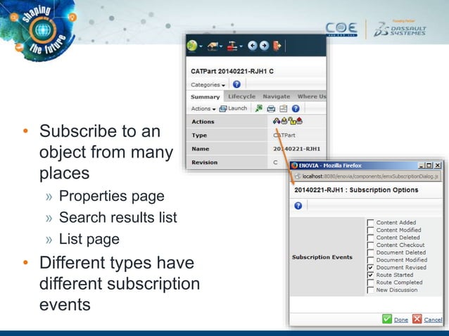 ENOVIA v6 R2013x Tips and Tricks | PPTX | Email | Internet