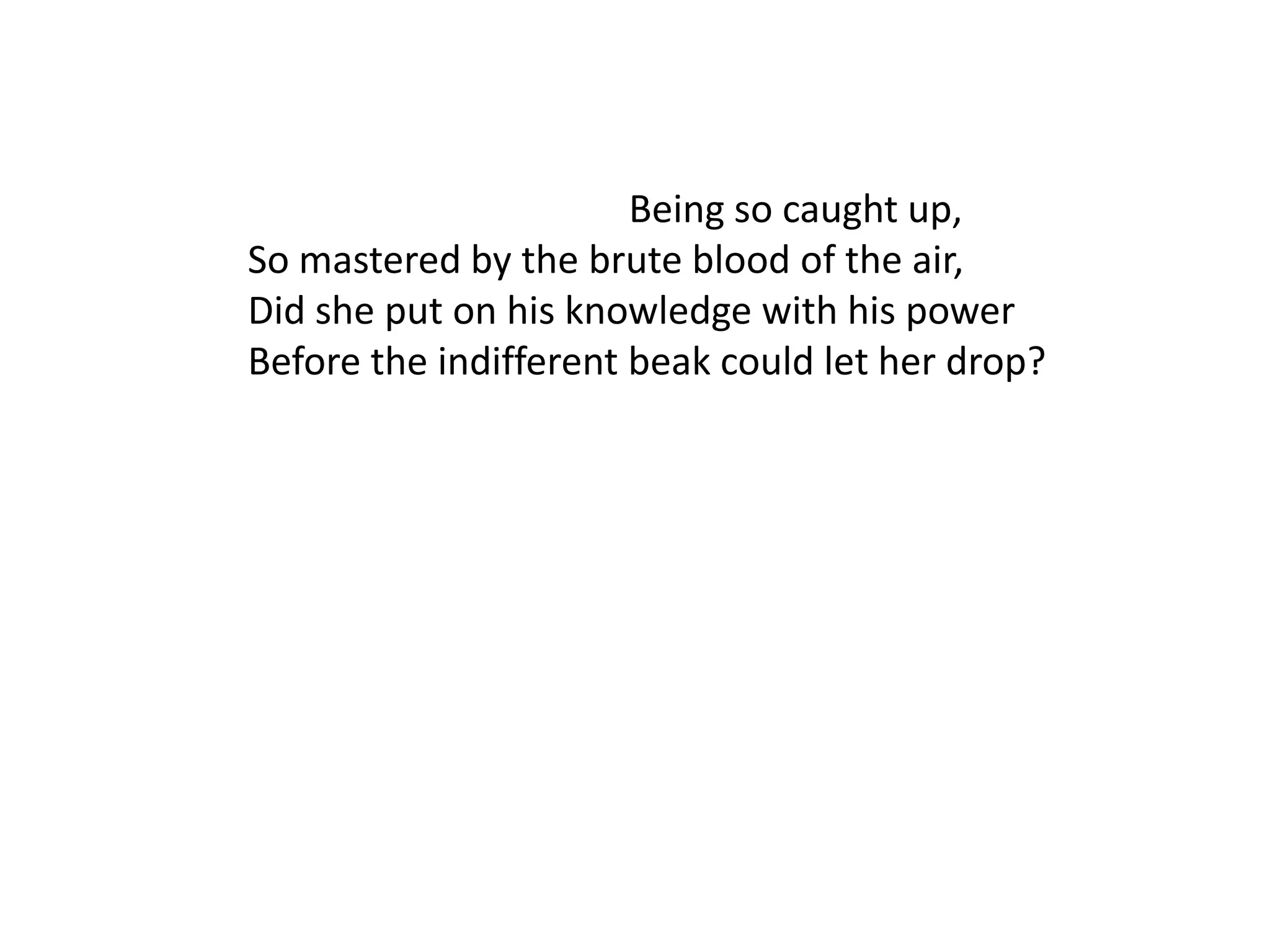 13 yeats leda and the swan | PPTX