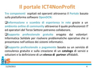 [OINP2013] Centro di competenza e supporto informatico al Terzo Settore ...