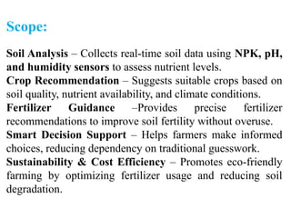 crop and fertilizer recommendation system | PPTX