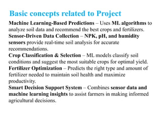 crop and fertilizer recommendation system | PPTX