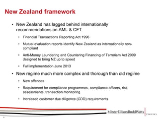 New Zealand | Anti Money Laundering (Aaron Lloyd) | PPTX | Financial ...