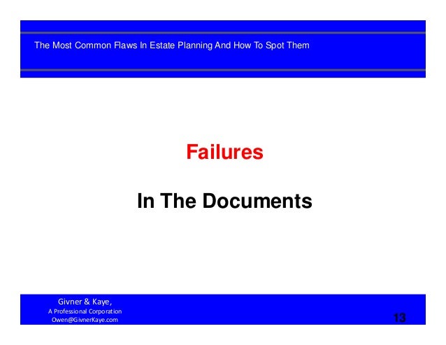 14 05-17 the most common flaws in estate planning