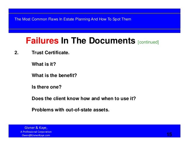 14 05-17 the most common flaws in estate planning