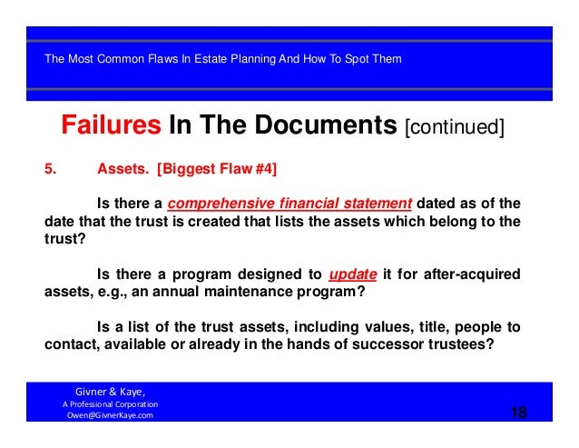 14 05-17 the most common flaws in estate planning