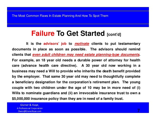 14 05-17 the most common flaws in estate planning