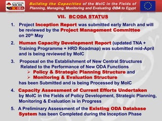 Building Capacities of ODA in MOIC | PDF