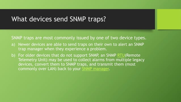SNMP(Simple Network Management Protocol) | PPTX | Computer Networking | Computing