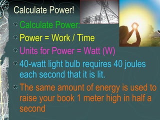 14 1 Work And Power | PPT