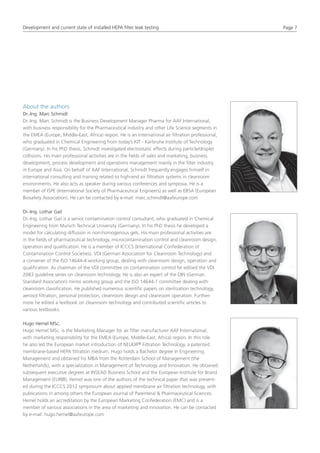 AAF Whitepaper HEPA filter leak testing | PDF