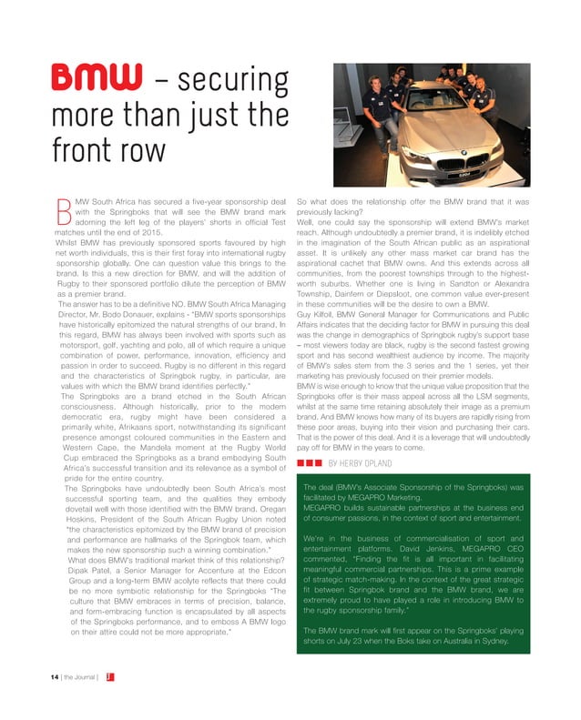BMW - securing more than just the front row. | PDF