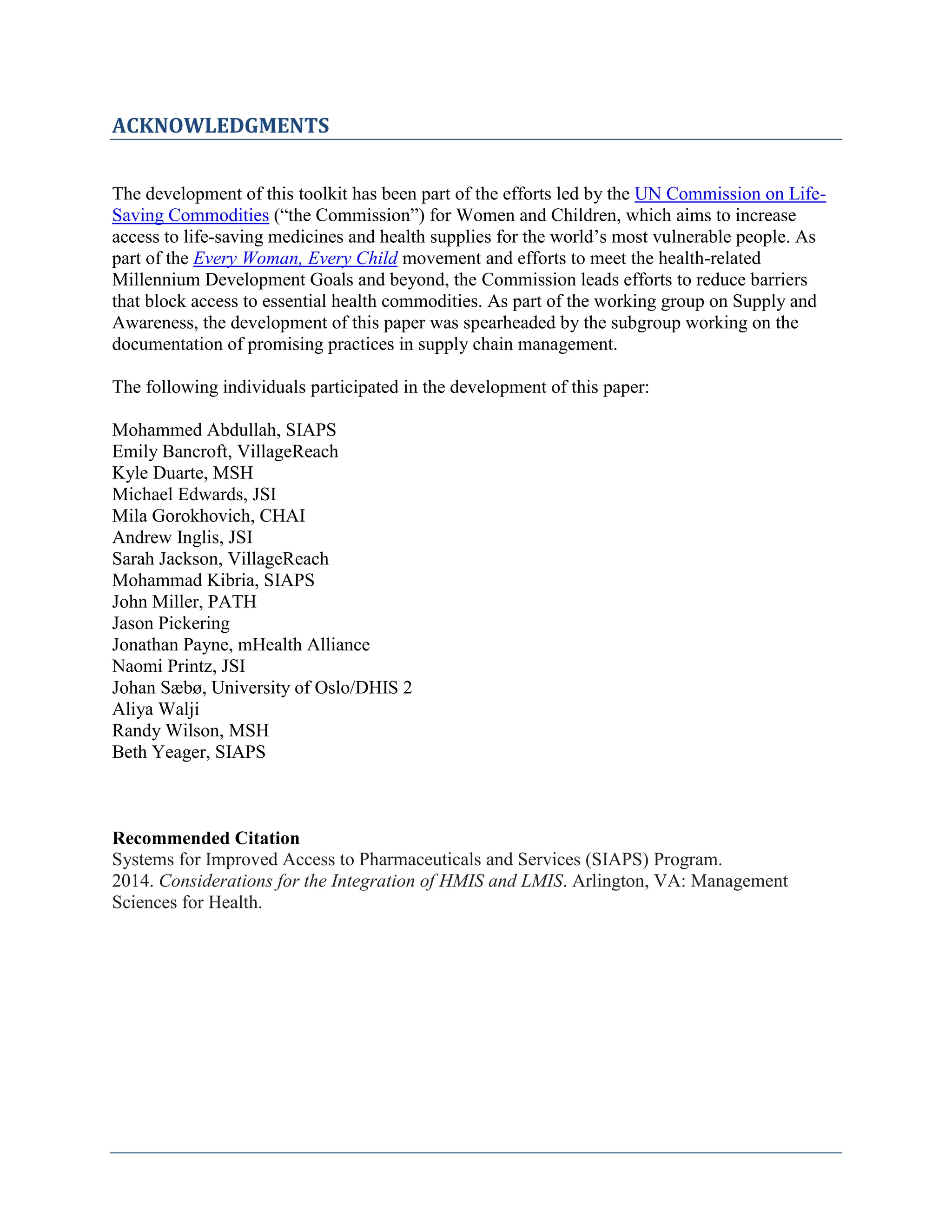 Considerations for the integration of HMIS and LMIS | PDF | Healthcare ...