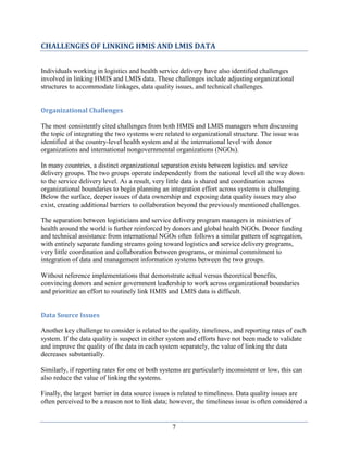 Considerations for the integration of HMIS and LMIS | PDF