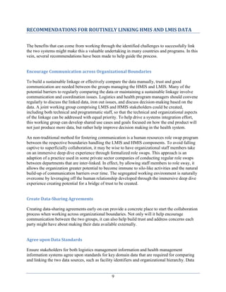 Considerations for the integration of HMIS and LMIS | PDF