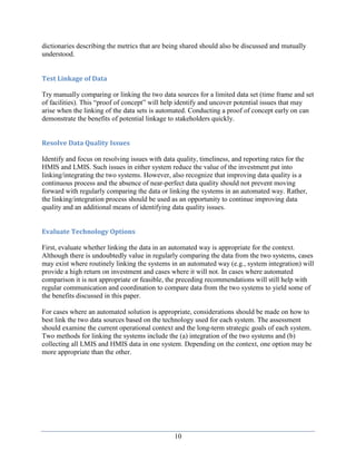 Considerations for the integration of HMIS and LMIS | PDF