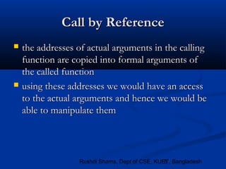 Lec 14. Call by Reference | PPT