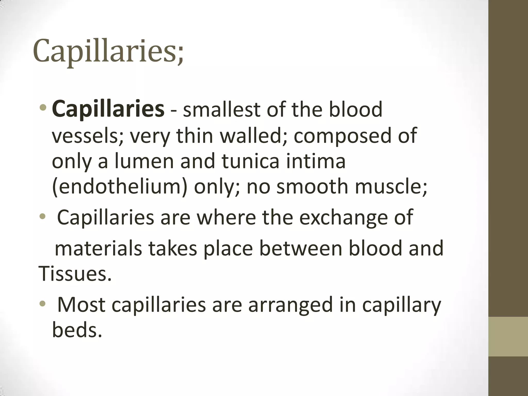 14.structure & functions of capillaries, venules and veins | PPTX