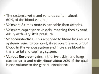 14.structure & functions of capillaries, venules and veins | PPTX