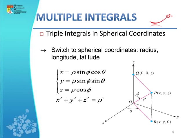 14.6 triple integrals in cylindrical and spherical coordinates | PPTX