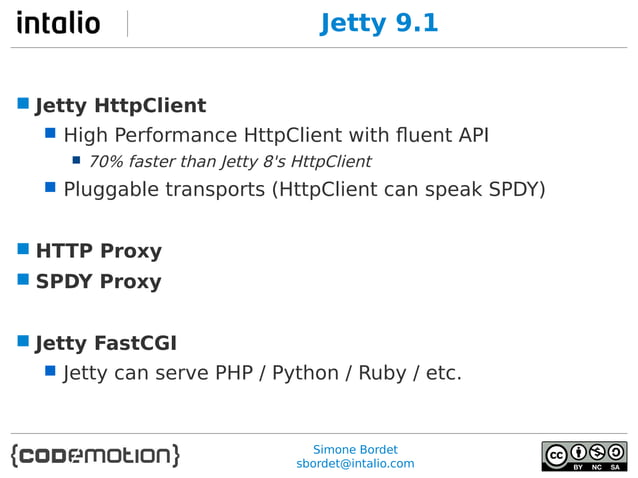 Jetty 9 – The Next Generation Servlet Container | PPT