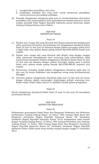 Perda PBB P2 Kab Sumbawa | PDF