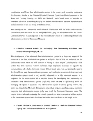 Land administration in Malaysia | PDF