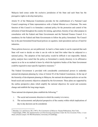 Land administration in Malaysia | PDF