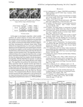 An Application of Second Generation Wavelets for Image Denoising using Dual Tree Complex Wavelet ...