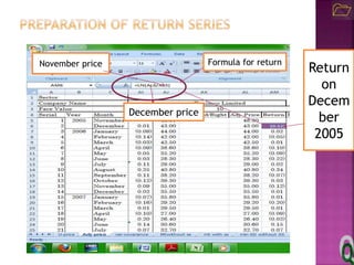 Presentation on Efficient Portfolio Construction | PPTX