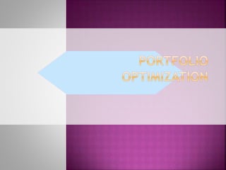 Presentation on Efficient Portfolio Construction | PPTX