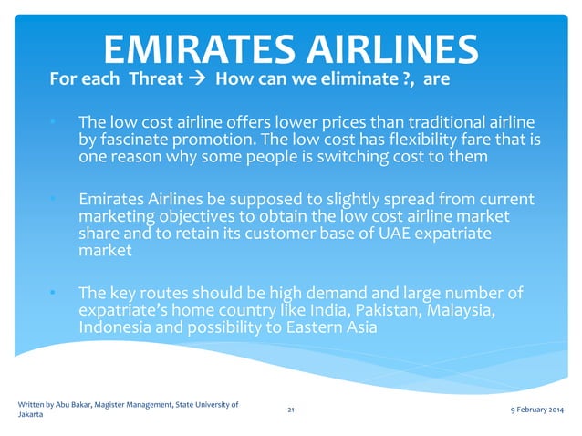 Emirates Airlines Draft Strategic 2013-2014 | PDF