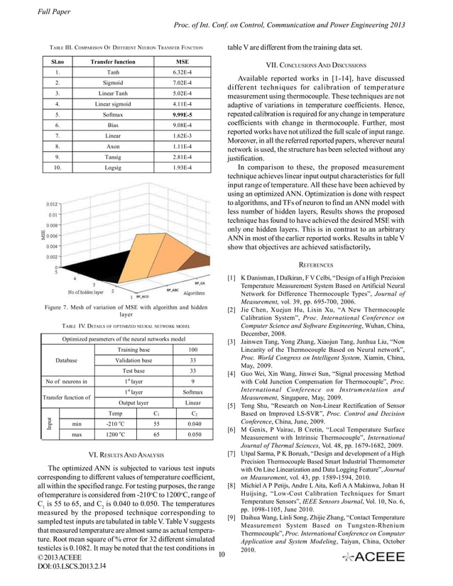 An Adaptive Soft Calibration Technique for Thermocouples using Optimized ANN | PDF