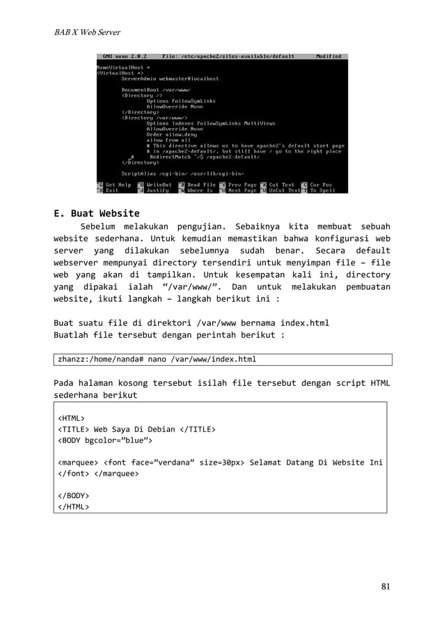 konfigurasi web server | PDF