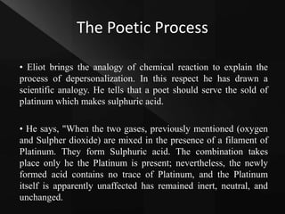 Analogy of Chemical Reaction and Poetic Process | PPT