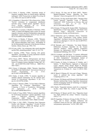 Memetic search in differential evolution algorithm | PDF