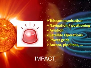 Space Weather Applications | PPTX