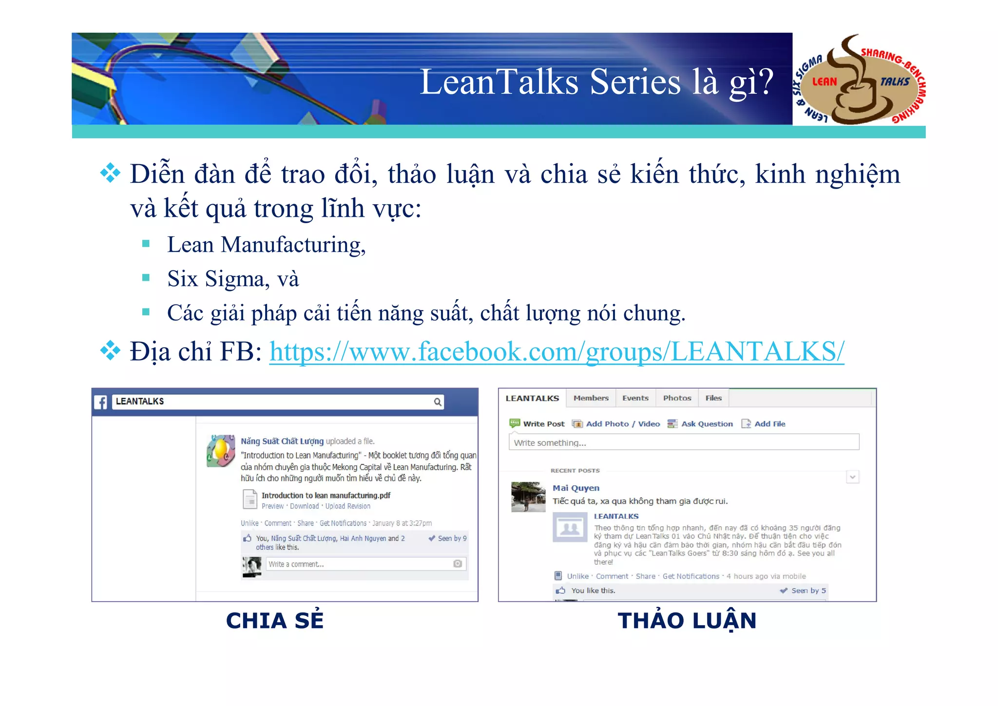 Gioi thieu lean talks series | PDF