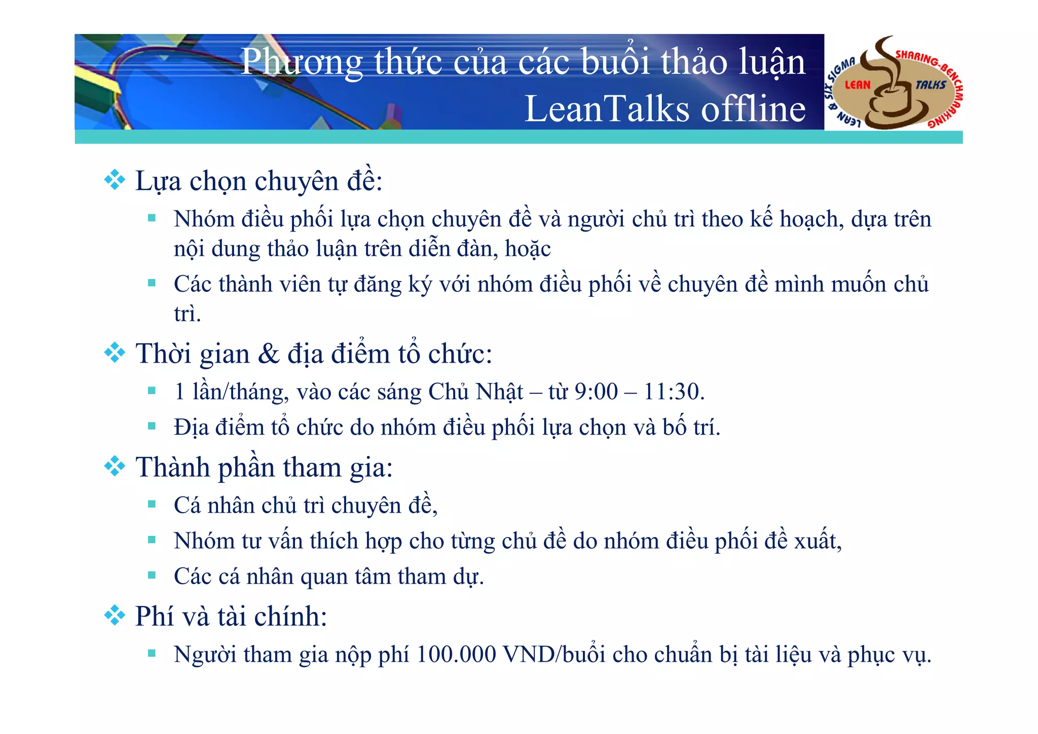 Gioi thieu lean talks series | PDF