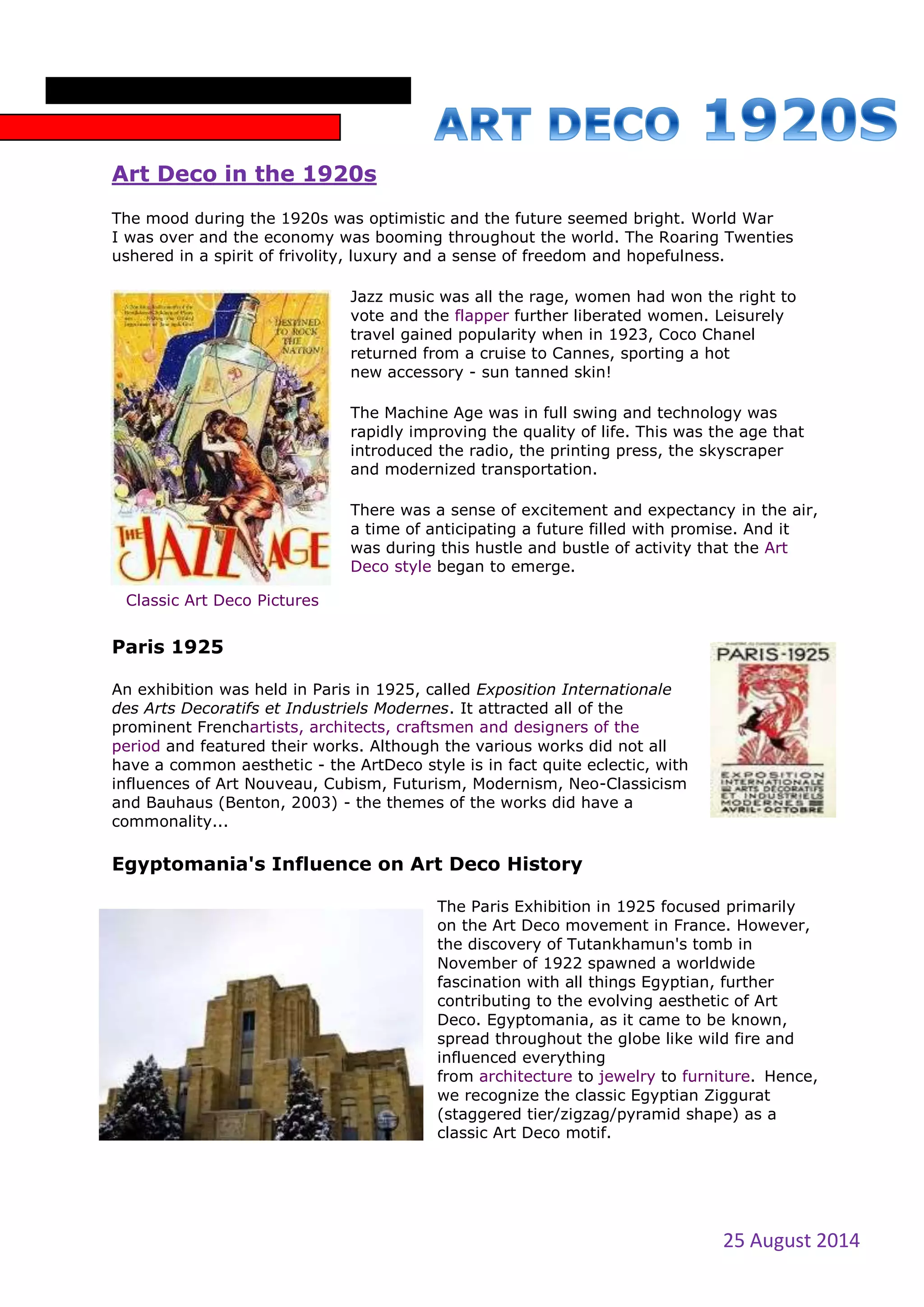 14. art deco in the 1920s | DOCX