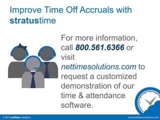 Improve Time Off Accruals with stratustime | PPTX | Consumer Banking ...