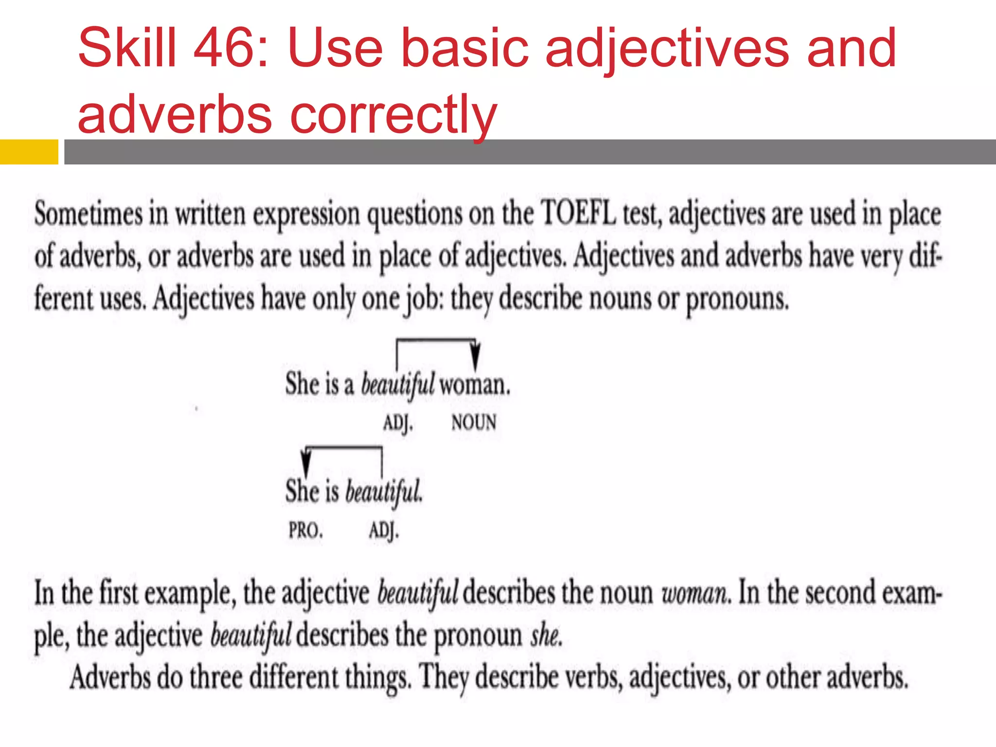 14. problems with adjectives and adverbs | PPTX