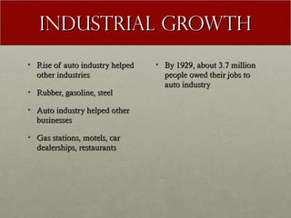 The 1920s Economic Boom | PPT