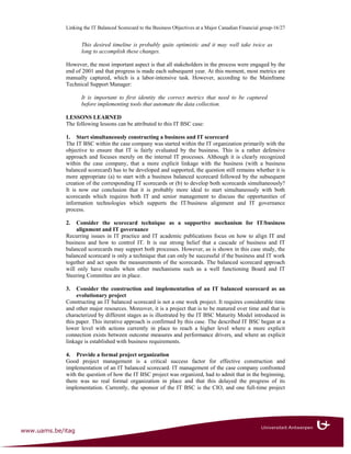 14.balanced scorecard-case-study | PDF