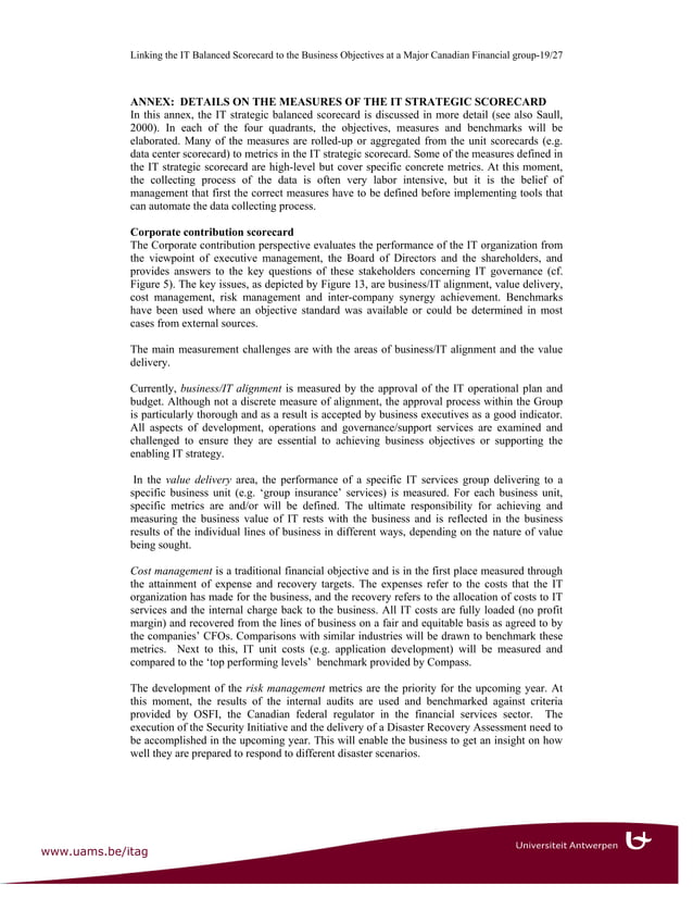 14.balanced scorecard-case-study | PDF | IT and Internet Support | Internet