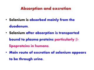 SELENIUM METABOLISM | PPTX